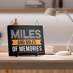 Gone For a Run BibFOLIO Race Bib Album | Bib Holder Miles of Memories | Black