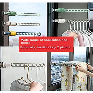 TravelReady Portable Drying Hanger Pole Strong Bearing Capacity and Lightweight Design for Easy Travel Compact and Convenient Clothes Drying(Gray)