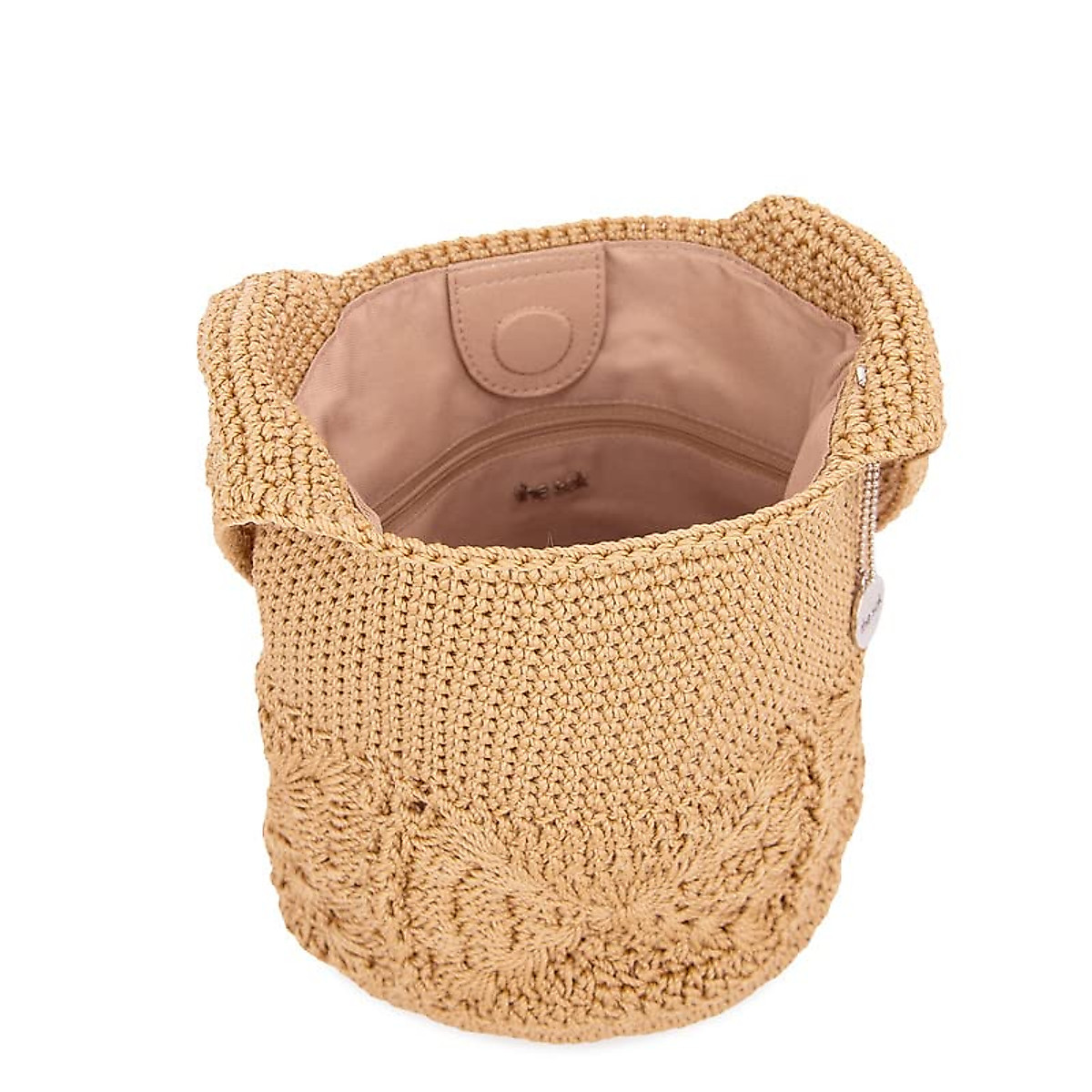 he Sak 121 Crossbody Bag in Crochet, Single Crossbody Strap, Bamboo Patch