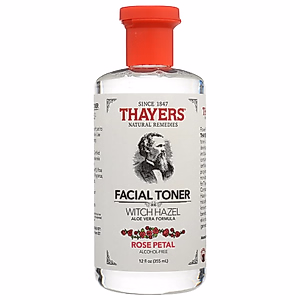Thayers Alcohol-Free Rose Petal Soothing Witch Hazel for Face & Skin with Aloe Vera UcvrXn, 3Pack (12 oz)