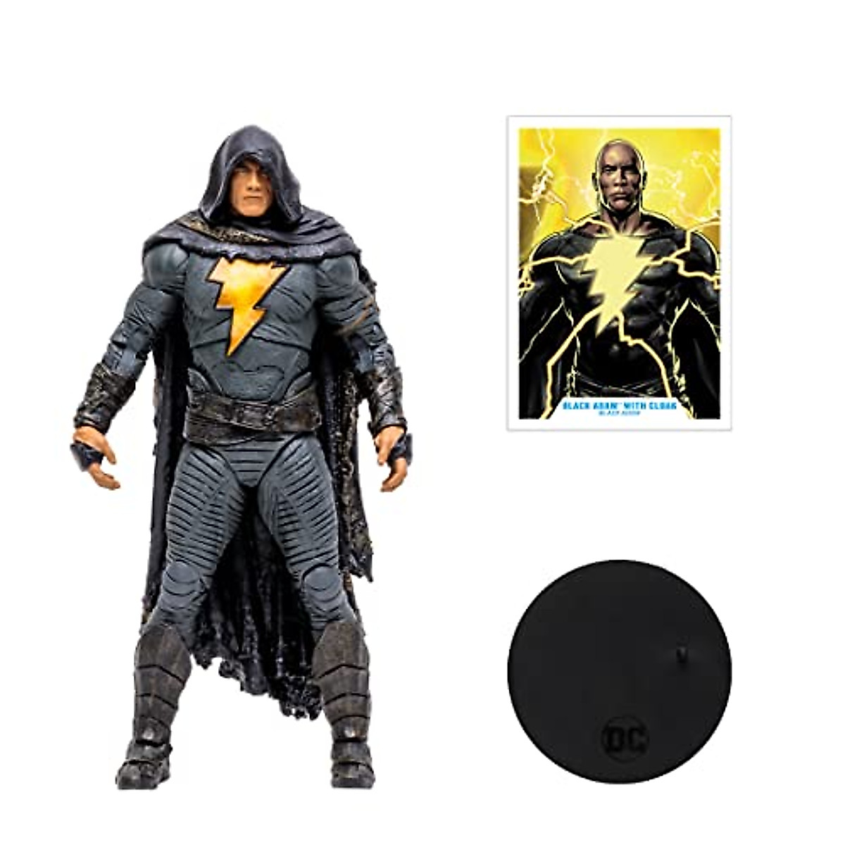 McFarlane Toys DC Black ADAM Movie 7IN Figures - Black ADAM with Cloak