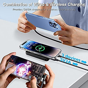 HAIARA Wireless Portable Charger, 5000mAh Magnetic Power Bank with USB C & A Port, for MagSafe Battery Pack, Slim Cell Phone Charger for iPhone 14/13/12 Series Samsung Pixel Android, etc