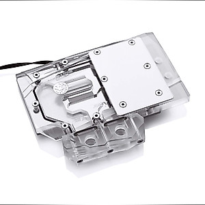 GPU Copper Waterblock G1/4 Threads Full Cover Water Cooling Water Block PC Liquid Cooling GPU Watercooling Block for Graphic Card ZOTAC Gaming GeForce GTX 1660 Twin Fan 5V RGB RBW LED