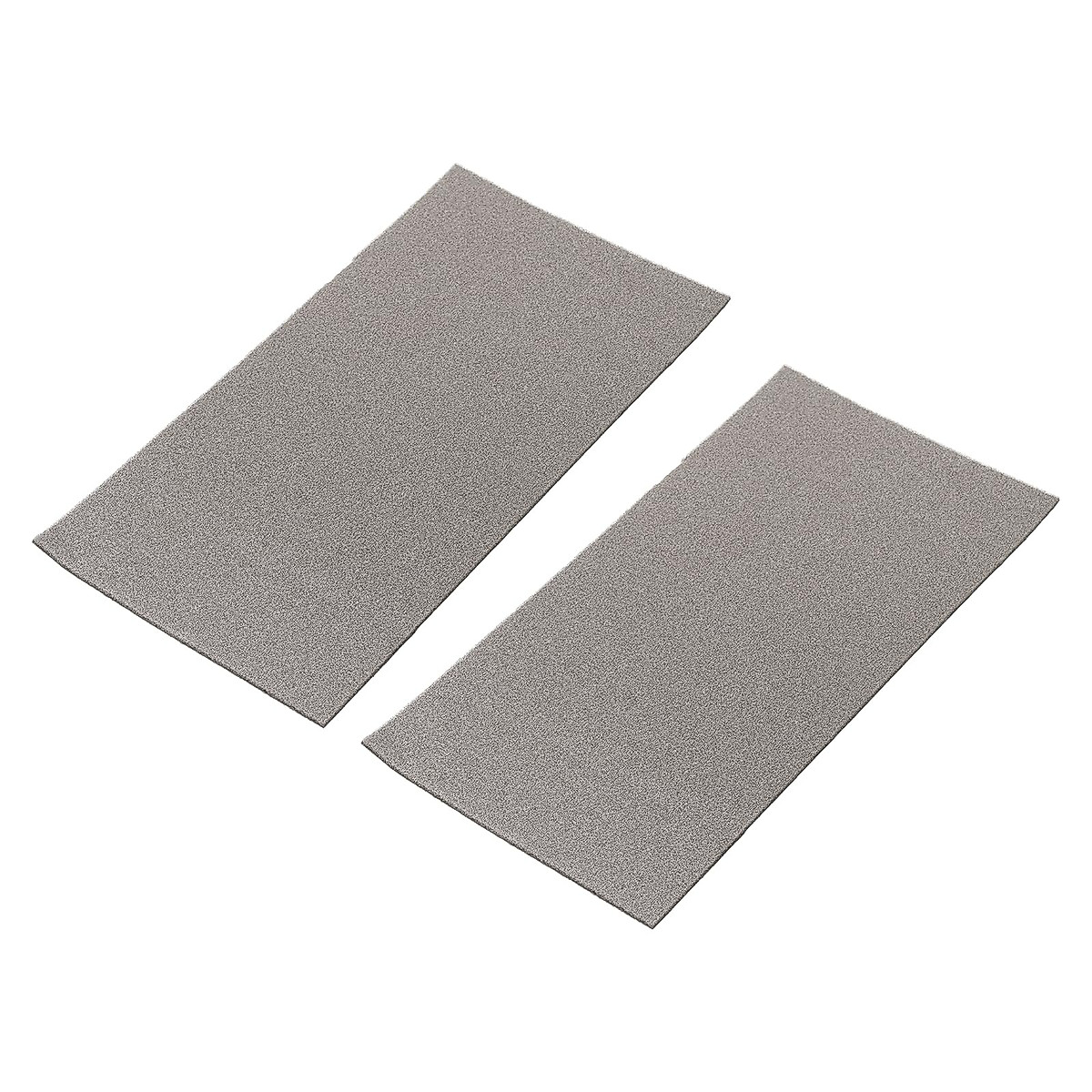 MECCANIXITY Nickel Foam Electrode, Button Battery Electrode Disc Nickel Foam Sheet Porous Foam Nickel 200x100x2mm with Adhesive Pack of 2, Grey