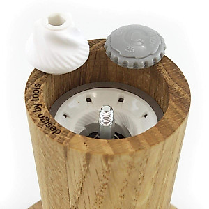 EVA SOLO - Salt & pepper mill oak - Grinder from CrushGrind, 25-year guarantee on the ceramic parts - Oak (High)