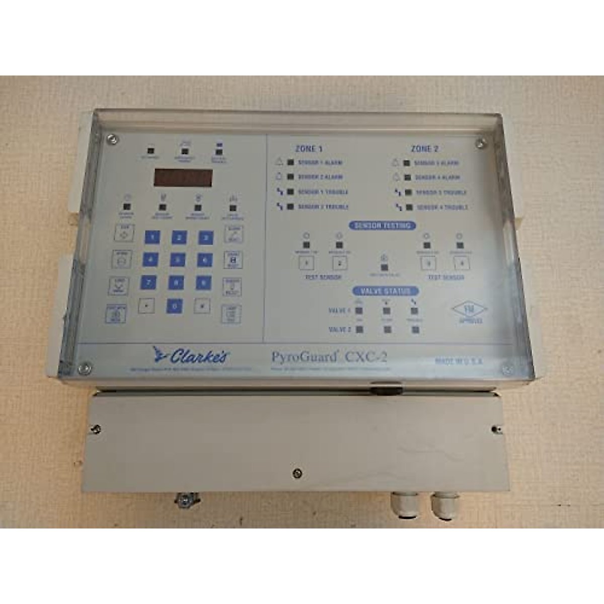 Used Compatible with Clarks PyroGuard CXC-2 System Console Controller Compatible with Box
