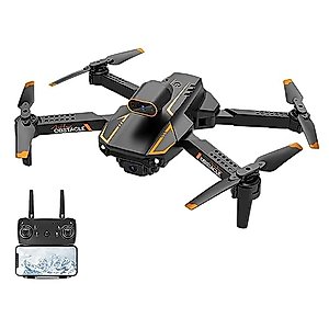 RKSTD Adult Kids Dual Camera Drone, HD FPV Camera Mini RC Quadcopter Drone Toy, With Intelligent Obstacle Avoidance, One Button Start/Return, Altitude Hold, Track Flight