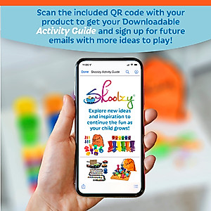 Skoolzy Montessori Sensory Peg Board 34 Piece Set - Develop Sensory Play Occupational Therapy STEM Learning Educational Toys for Kids 2+ - Includes Foam Board, Lacing String, Dice, Storage Bag, eBook