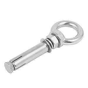 uxcell M10 x 80mm 304 Stainless Steel Ring Lifting Anchor Expansion Hook Eye Bolt