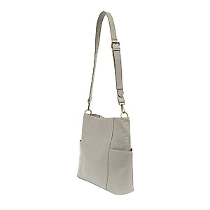 Joy Susan Women's Kayleigh Side Pocket Bucket Bag - Classic Grey