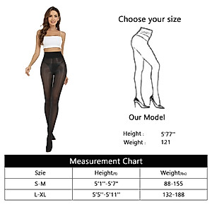MANZI 2 Pairs Women's Shiny Sheer Tights High Waist Silk Comfort Stockings Oil Shimmery Nylons Pantyhose Black and Natural L-XL