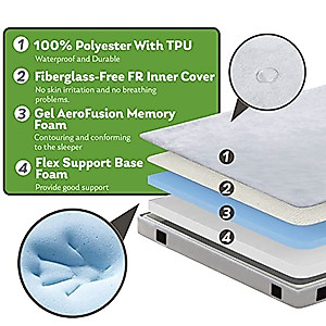 Memory Foam Camping Mattress 2.5 inch, Cot Pads, Single Small Portable Roll Up Camping Sleep Topper with Waterproof and Non-Slip Bottom, Camping Car Mat with Travel Bag, 72"×24"×2.5", Grey
