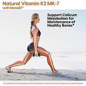 Doctor's Best Natural Vitamin K2 Mk-7 with MenaQ7, 60 Count