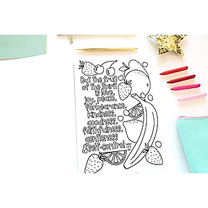 The Bible Coloring Book for Girls: Color 40 Cute Designs of Inspirational Verses & Christian Artwork