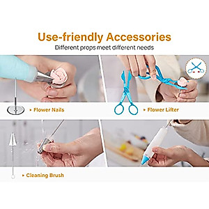 Kootek 42pcs Piping Bags and Tips Set, Cake Decorating Supplies Kits for Baking with 30 Numbered Frosting Icing Tips, 2 Reusable Pastry Bags, Easy Carry Storage Box and Other Baking Tools