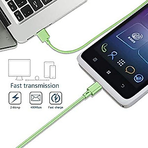 Micro USB Cable(10FT 5Pack) Android Charger TPE Cable Charger Long Android Phone Charger Cord for Samsung Galaxy S7 S6 Edge J7 S5 Note 5 4 LG G4 K40 K20 MP3 Nokia Sony Quick Data Cord