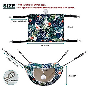 TIRTI Cat Cage Hammock, Double Layer Soft Plush Hanging Pet Bed, Suitable for Indoor Cats Kitten Ferret Hamster Rabbit or Small Animals, 2 Level Comfortable Hammock Bed for Spring/Summer/Winter