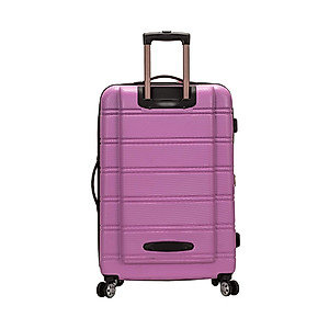 Rockland Melbourne Hardside Expandable Spinner Wheel Luggage, Pink, 3-Piece Set (20/24/28)