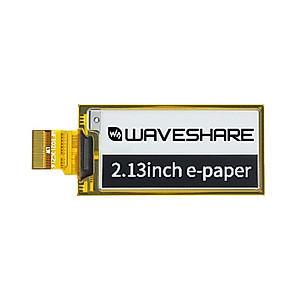Waveshare 2.13inch Flexible E-Ink Raw Display Compatible with Raspberry Pi 4B/3B+/3B/2B/B+/A+/Zero/Zero W/WH/Zero 2W Series Boards 212x104 Resolution Dual-Color Supports Partial Refresh
