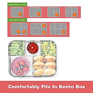 Salad Dressing Container To Go, 4x1.6oz Stainless Steel Condiment Containers with Lids, Premium Silicone, Leakproof and Reusable Small Containers with Lids