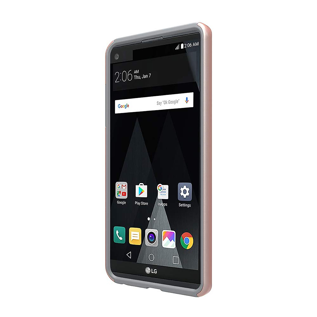 Incipio Technologies Cell Phone Case for LG V20 - Iridescent Rose Gold/Gray