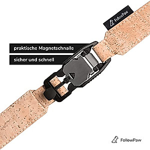 FollowPaw AirTag Dog Collar (L (44-51 cm), Natural)