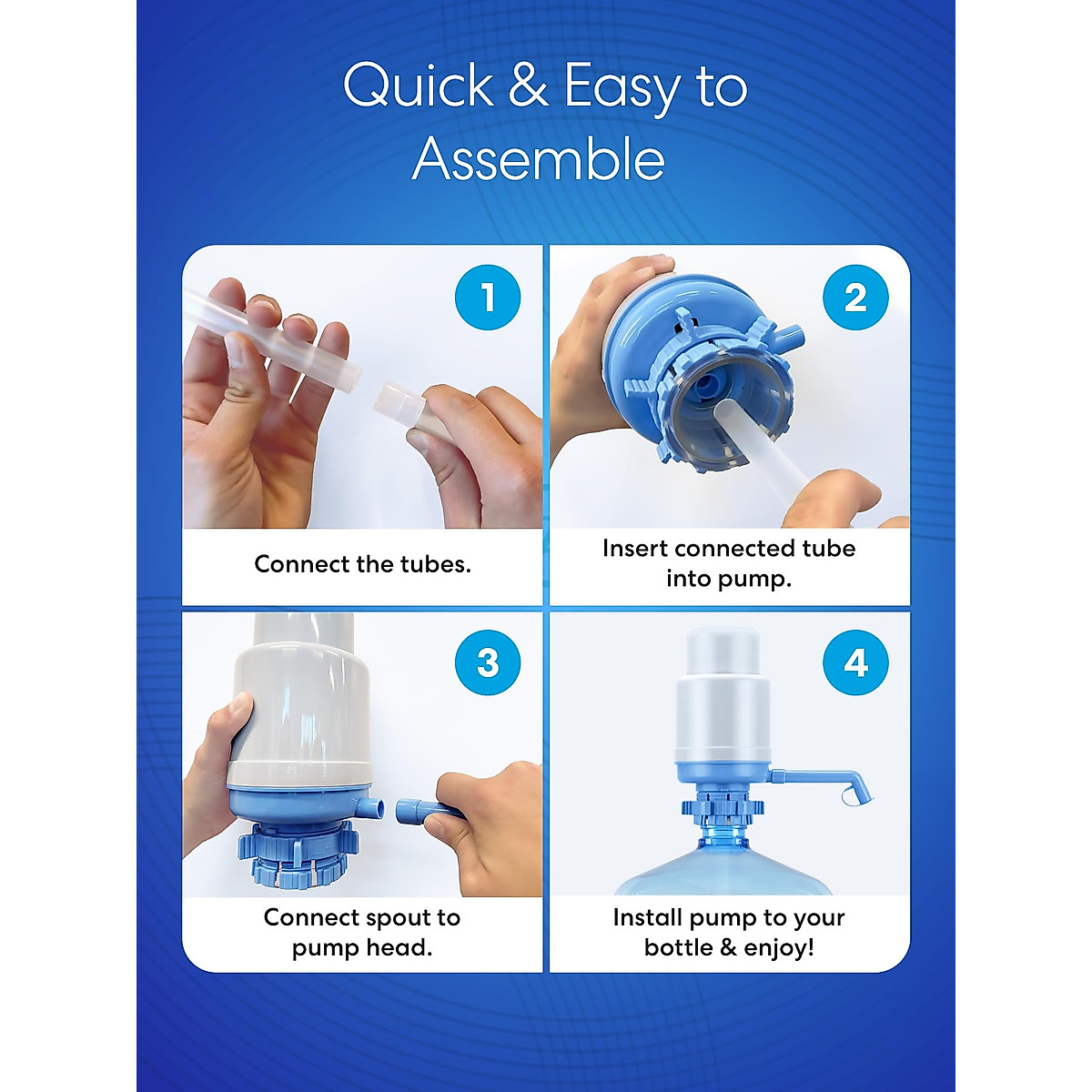 Brio Universal Manual Drinking Water Pump (Red/Black)