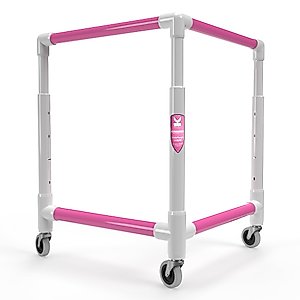 SkateRanger Legend Adjustable Height SkaterAid, Roller Skate Trainer for Children, Skating Aid Walker with Wheels, Pink