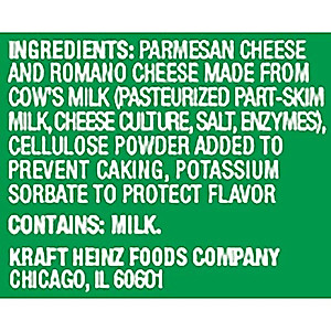 Kraft Parmesan & Romano Grated Cheese (8 oz Shaker)