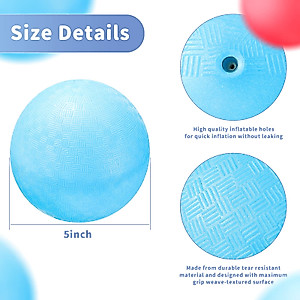 Civaner 2 Pack of 5 Inch PVC Made Dodgeball Balls, Red Blue, Suitable for Kids Outdoor Play, Exercise, Yoga