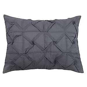 Rizzy Home | BT1713 | Standard Sham | 20"x26" Gray/Neutral/ Solid Textured