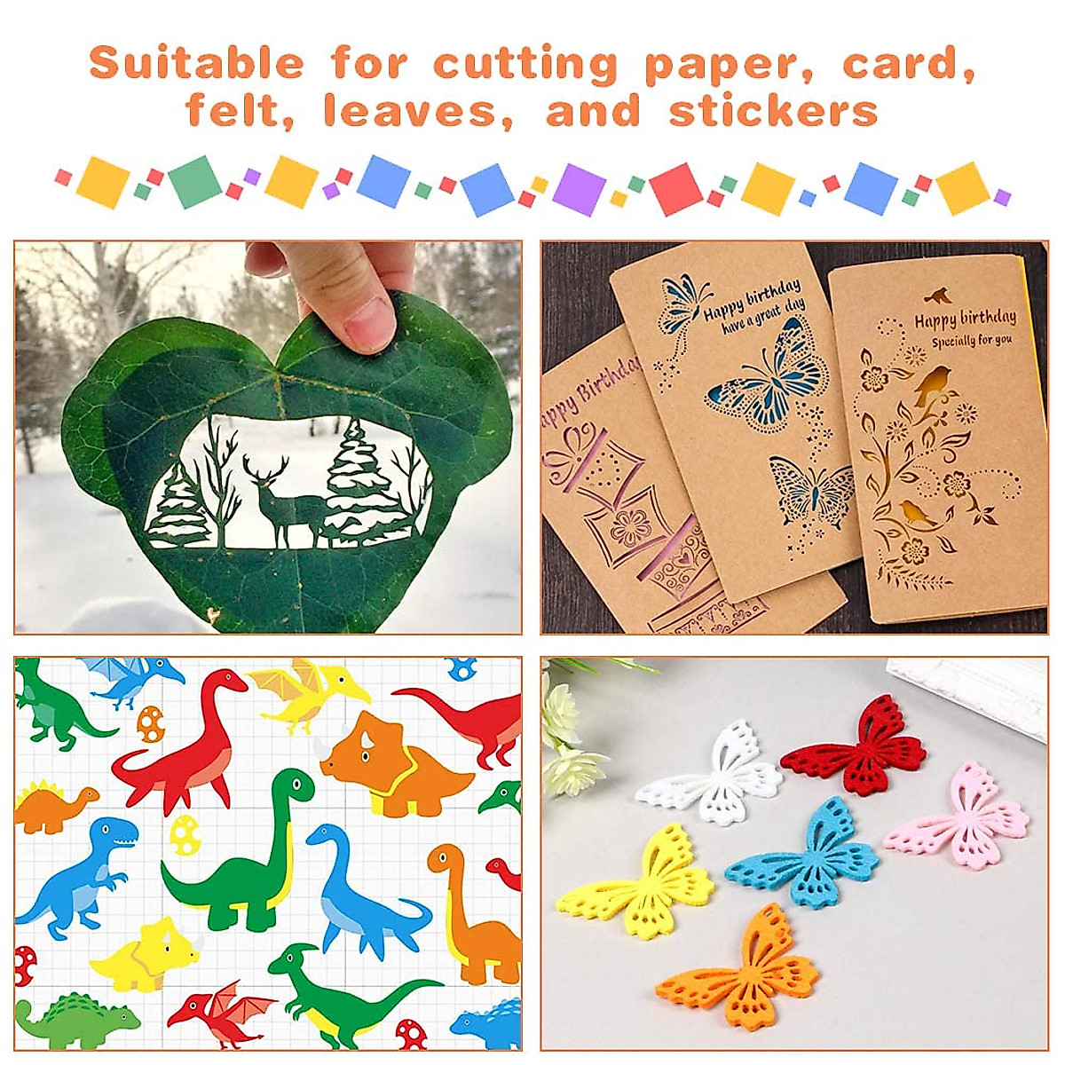 AUAUY Knife Pen Craft Cutting Tools, 5PCS Cartoon Pattern Student Utility Knife Pen with 5PCS Cutter Head Refills, Retractable Carving Pen Knife, Precision Paper Cutter Pen for DIY Project & Art Hobby