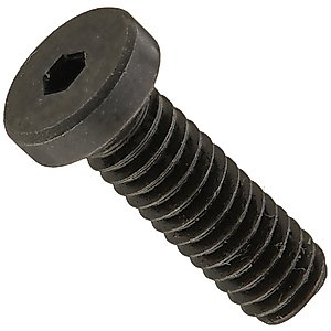 Small Parts 0808CSL Black Oxide Alloy Steel Low Head Socket Cap Screw, Hex Socket Drive, 8-32 Thread Size, 1/2" Length, Fully Threaded, US Made (Pack of 100)