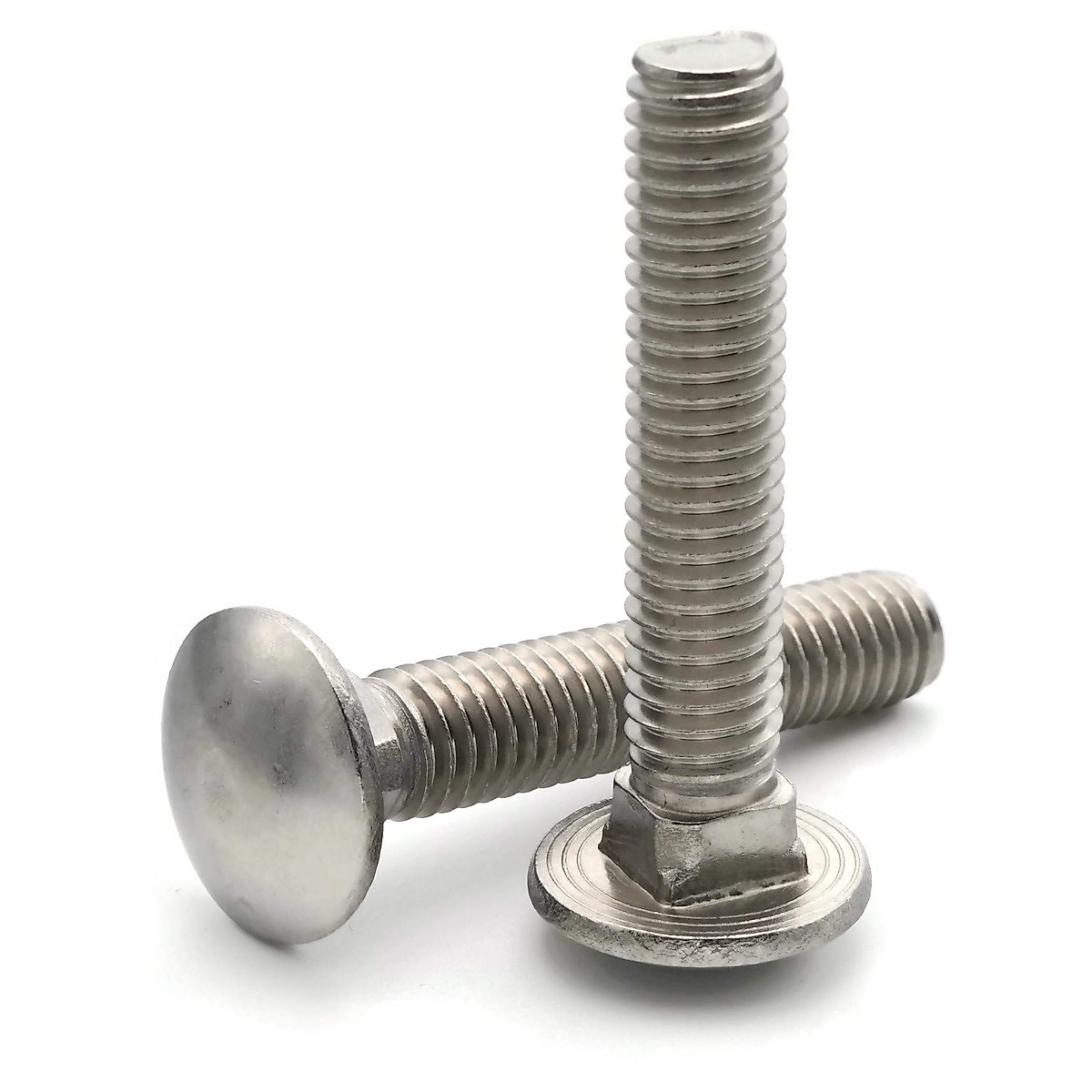 Carriage Bolt 18-8 Stainless Steel #10-24 x 1-3/4" Qty-25