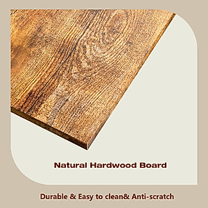 Devoko L Shaped Gaming Desk Computer Desk 51” Office Corner Desk with Monitor Stand Home Gaming Writing Study Table Workstation for Small Space (Rustic Brown)