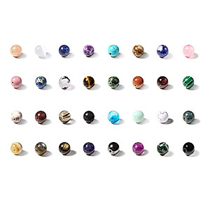 3Pcs 8mm Semi-Precious Gemstones Beaded Bracelets for Women Men Healing Crystal Stone Bracelet Stress Relief Stretch Round Beaded Elastic Luck Bracelets Unisex Friendship Jewelry Gifts-purple