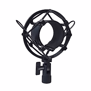 ZYAMY 8pcs Black Universal Elastic Band Replacement Microphone Shock Mount Rubber Ring Shock Mount Retainer