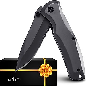 Dad Gifts for Fathers Day,Pocket Knife for Men,Christmas Stocking Stuffers for Boyfriend,Anniversary Birthday Gifts for Him Husband,Groomsman Gifts,Cool Folding Knife For Camping Hiking Fishing Survival