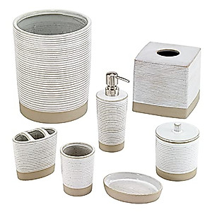 Avanti Linens - Soap Dispenser/Lotion Pump, Matte Textured Home Decor (Drift Collection)