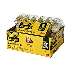 Scotch Thermal Laminating Pouches, 200- Count-Pack of 1, 8.9 x 11.4 Inches, Letter Size Sheets, Clear, 3-Mil (TP3854-200) & Scotch Thermal Laminating Pouches(TP3854-100) & Scotch Double Sided Tape