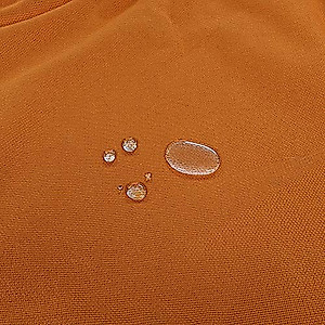 QQbed 4 Pack Outdoor Patio Chair Waterproof Cushion Pillow Seat Duvet Covers 25"X25"X5" - Replacement Covers Only (25"X25"X5" 4 Packs, Rust)