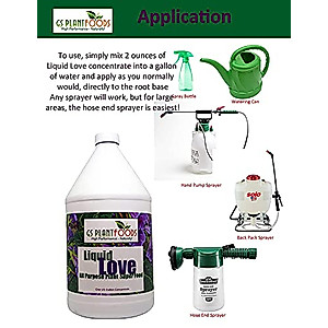 Liquid Love Plant Food by GS Plant Foods- All Purpose Plant Fertilizer (1 Gallon) - Liquid Fertilizer for Herb Gardens, House Plants, Vegetables, Fruit Trees, Lawns & Shrubs