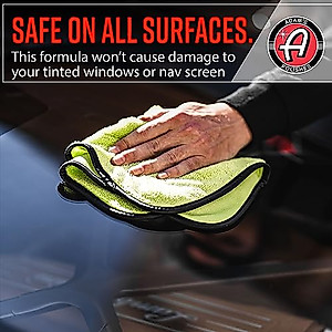 Adam’s Glass Cleaner - Car Window Cleaner | Car Wash All-Natural Streak Free Formula For Car Cleaning | Safe On Tinted & Non-Tinted Glass | Won’t Strip Car Wax or Paint Protection