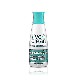 Live Clean Shampoo, Rebalancing Mineral Clay, 12 Oz