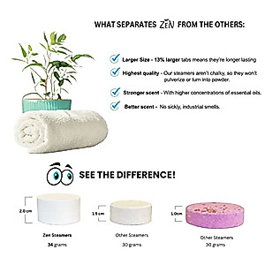 Zen Steamers - INVIGORATE Citrus Shower Steamers - Aromatherapy (Pack of 15) Extra Large Shower Bombs with Essential Oils