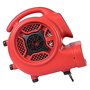 XPOWER P-430 Pro 1/3 HP 2000 CFM Centrifugal Air Mover, Carpet Dryer, Floor Fan, Blower, for Water Damage Restoration, Janitorial, Plumbing, Home Use