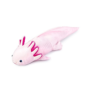 ZHONGXIN MADE Axolotl Plush - Light Pink Axolotl Stuffed Animal, Realistic 20" Cute Ambystoma Creepy Amphibians Plush Toys, Unique Plush Gift Collection for Kids