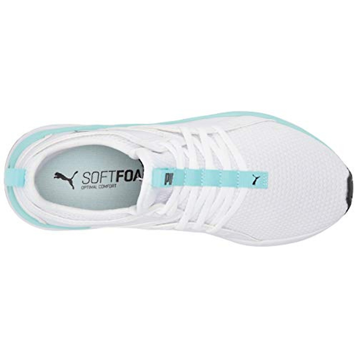 Puma Girls Softride Sophia Sneaker White-Island Paradise Black, 5 Big Kid