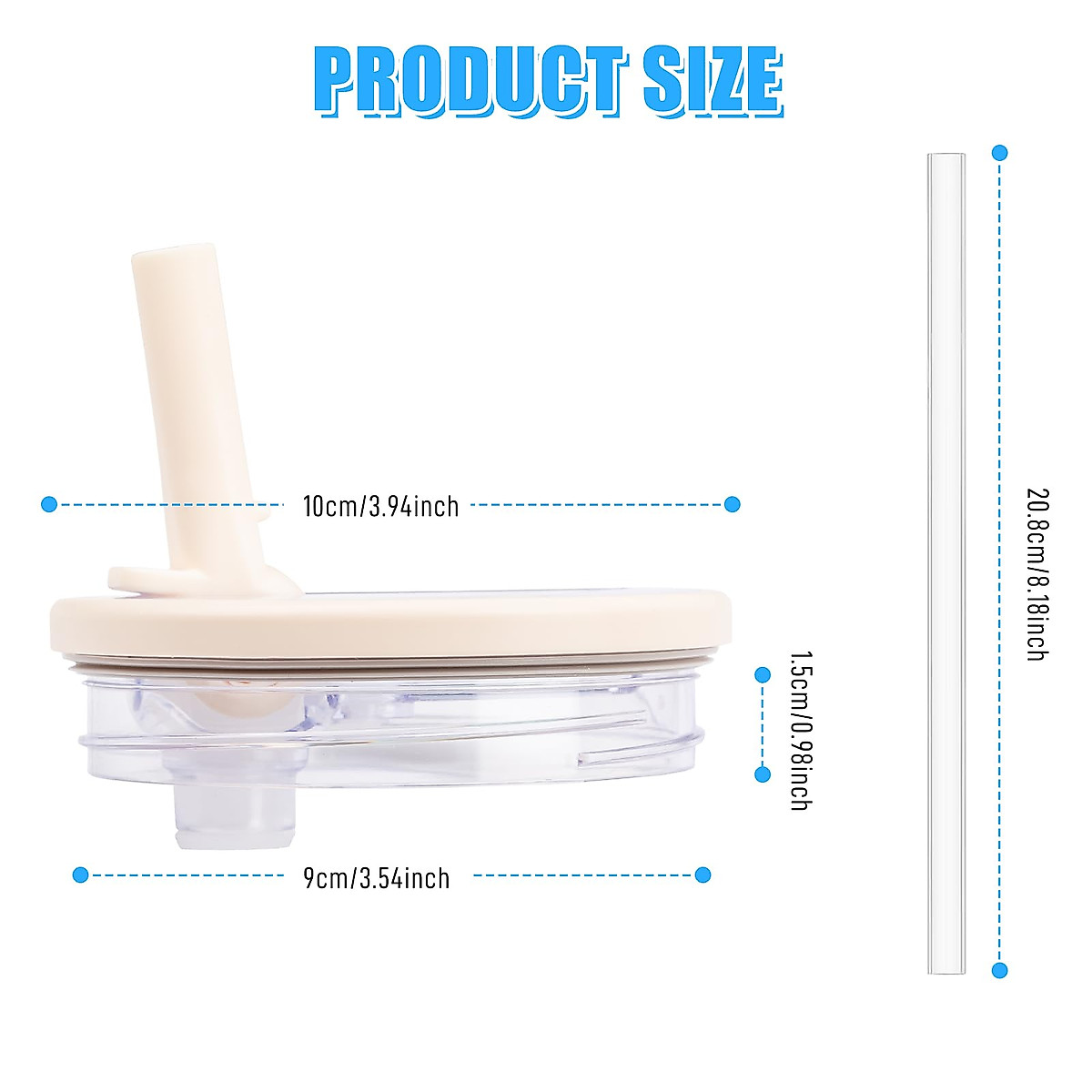 2 Pack 40 oz Tumbler Flip Straw Lid Compatible with Stanley Cup 40oz Tumbler Tumbler Cover Compatible with Stanley Cup Quencher Straw Cover Compatible with Stanley 40 Oz Tumbler Accessories