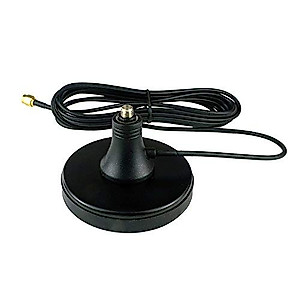 Proxicast 4G/LTE Universal Wide Band 5 dBi Omni-Directional Paddle Antenna + SMA Magnetic Base for Cisco, Cradlepoint, Digi, MoFi, Pepwave, Sierra Wireless and Many Others (ANT-120-007-MAG-2PK)